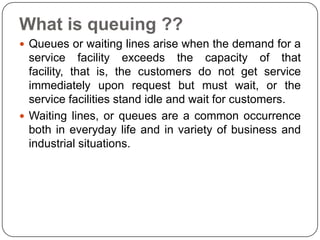 Queuing theory | PPT