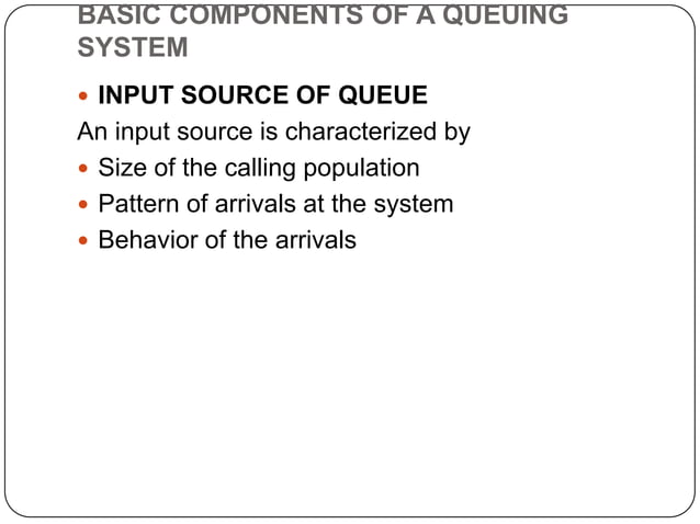 Queuing theory | PPT
