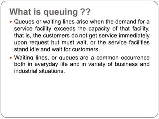 Queuing theory | PPTX