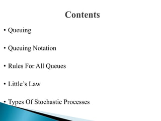 Queuing theory | PDF | Physics | Science