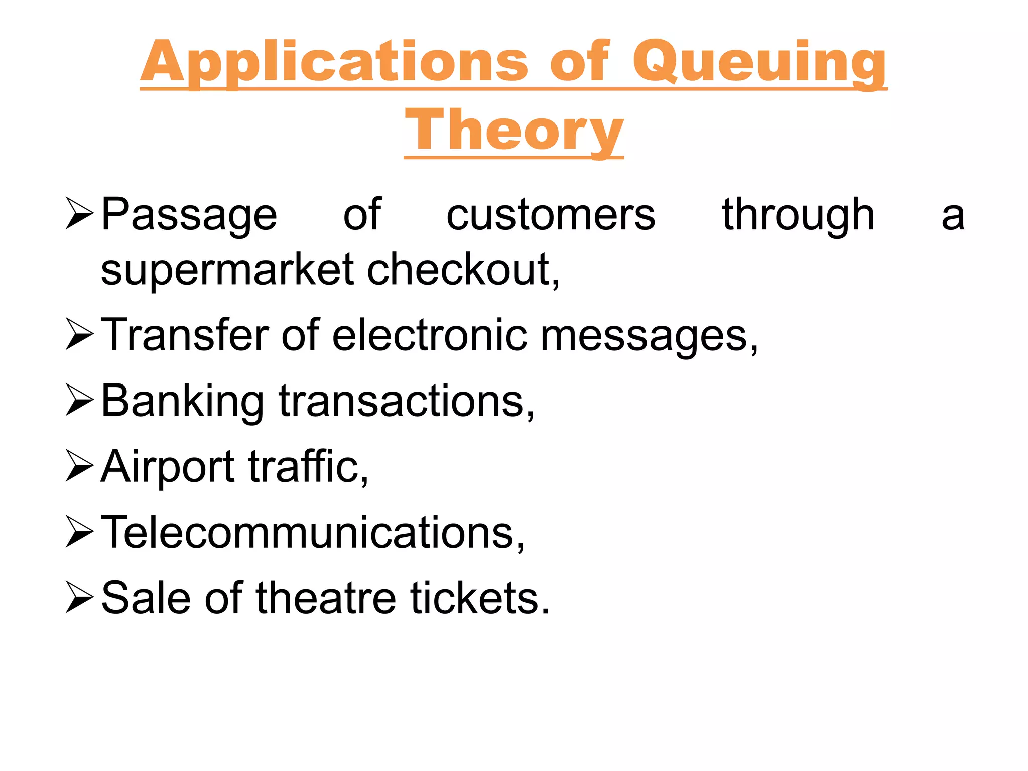 Queuing theory . | PPT