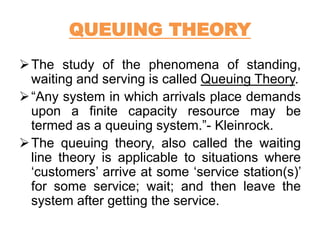 Queuing theory . | PPT