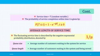 Queuing theory | PPTX