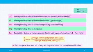 Queuing theory | PPTX