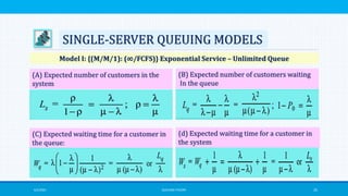 Queuing theory | PPTX