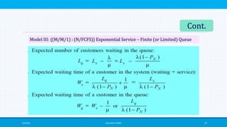 Queuing theory | PPTX