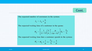Queuing theory | PPTX