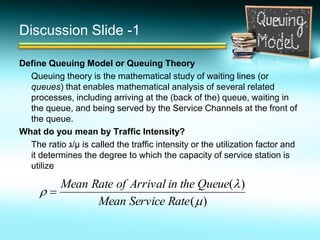 Queuing Theory - Operation Research | PDF
