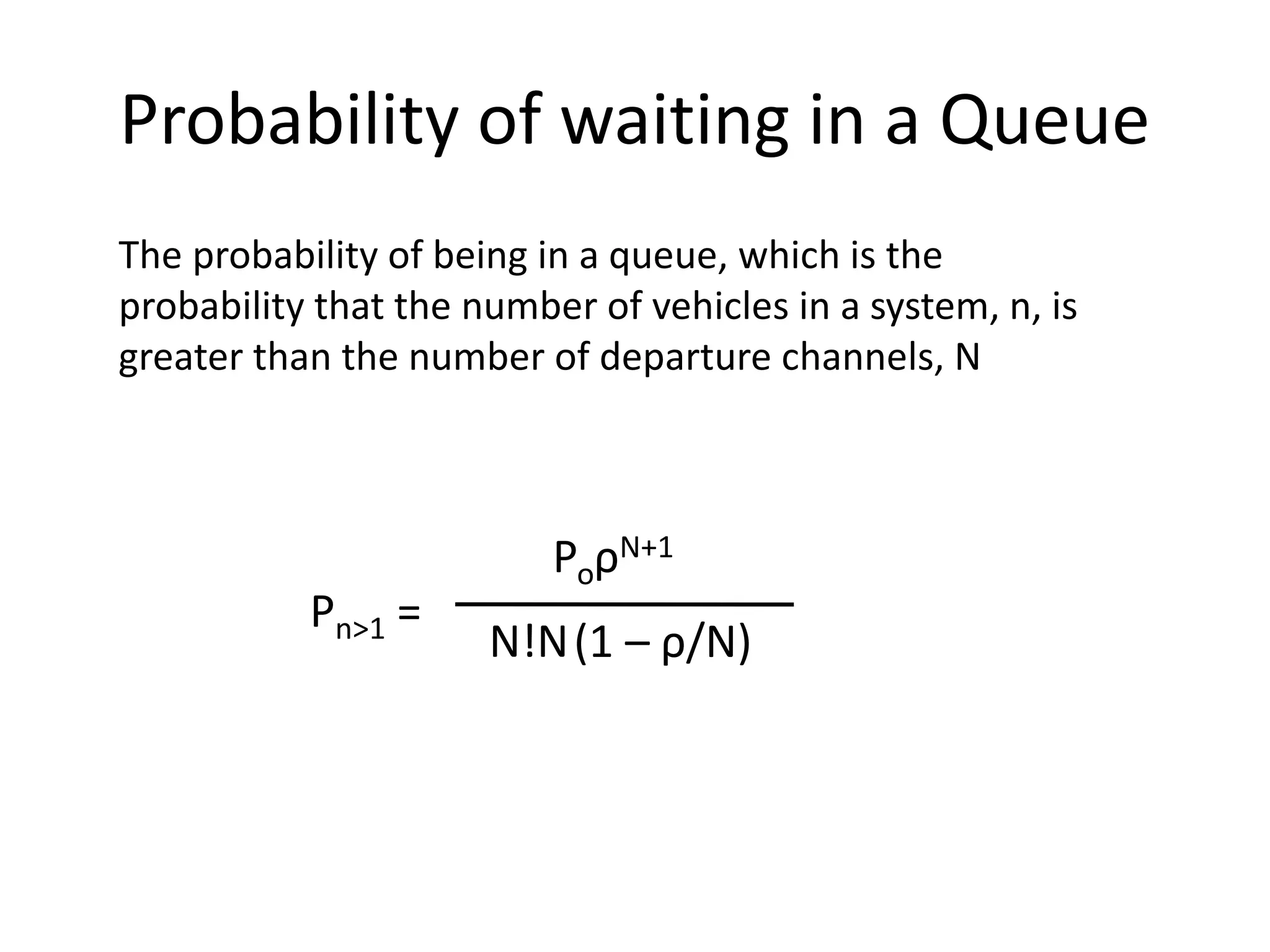 Queuing theory and traffic flow analysis | PPTX