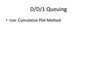 Queuing theory and traffic flow analysis | PPTX