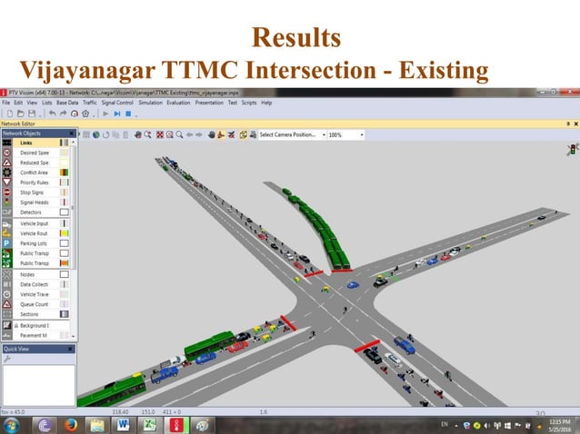 Traffic Queueing analysis using VISSIM Software by RK | PPTX