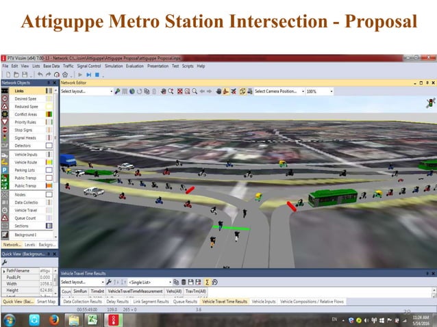 Traffic Queueing analysis using VISSIM Software by RK | PPTX