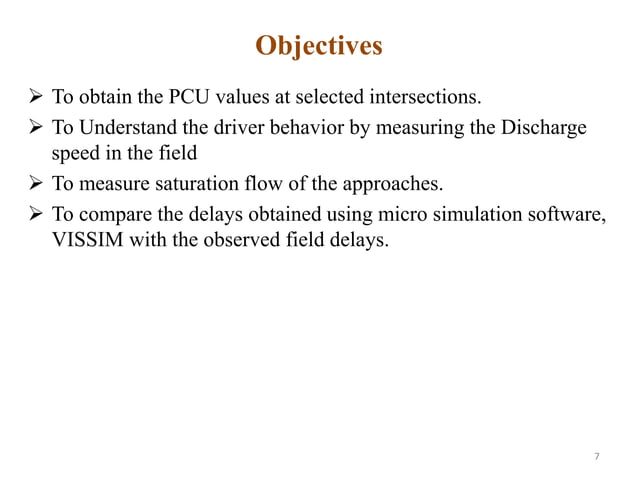 Traffic Queueing analysis using VISSIM Software by RK | PPTX