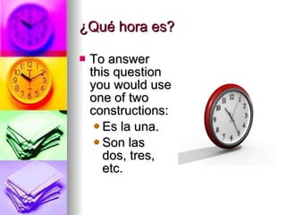 Qué hora es | PPT