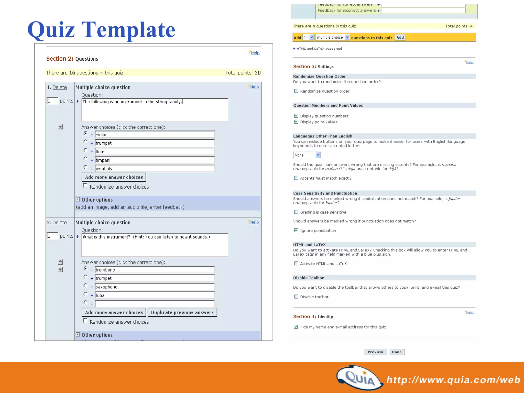Quia Assessments Overview | PPT | Educational Assessment | Education