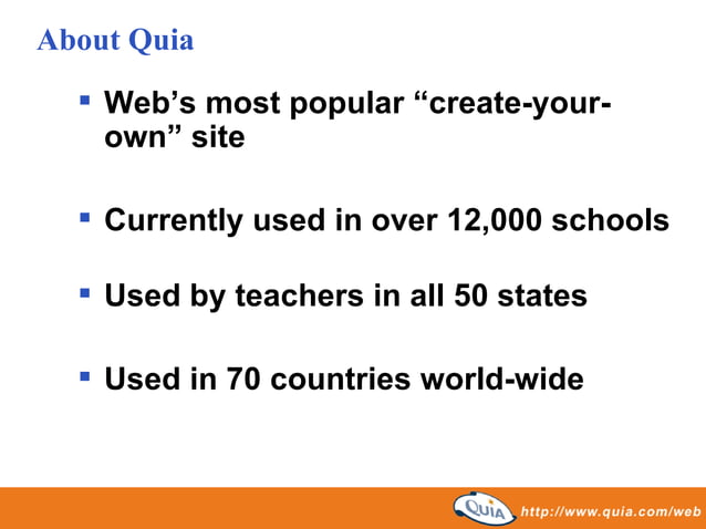 Quia Assessments Overview | PPT | Educational Assessment | Education