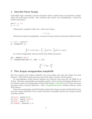 Galeri PythonTeX | PDF