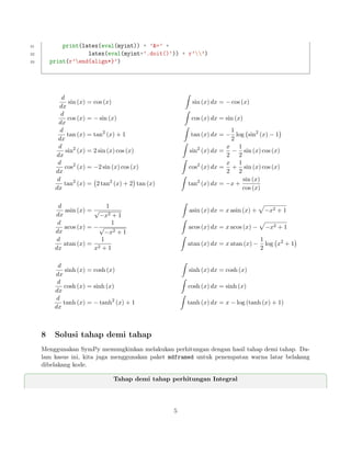 Galeri PythonTeX | PDF
