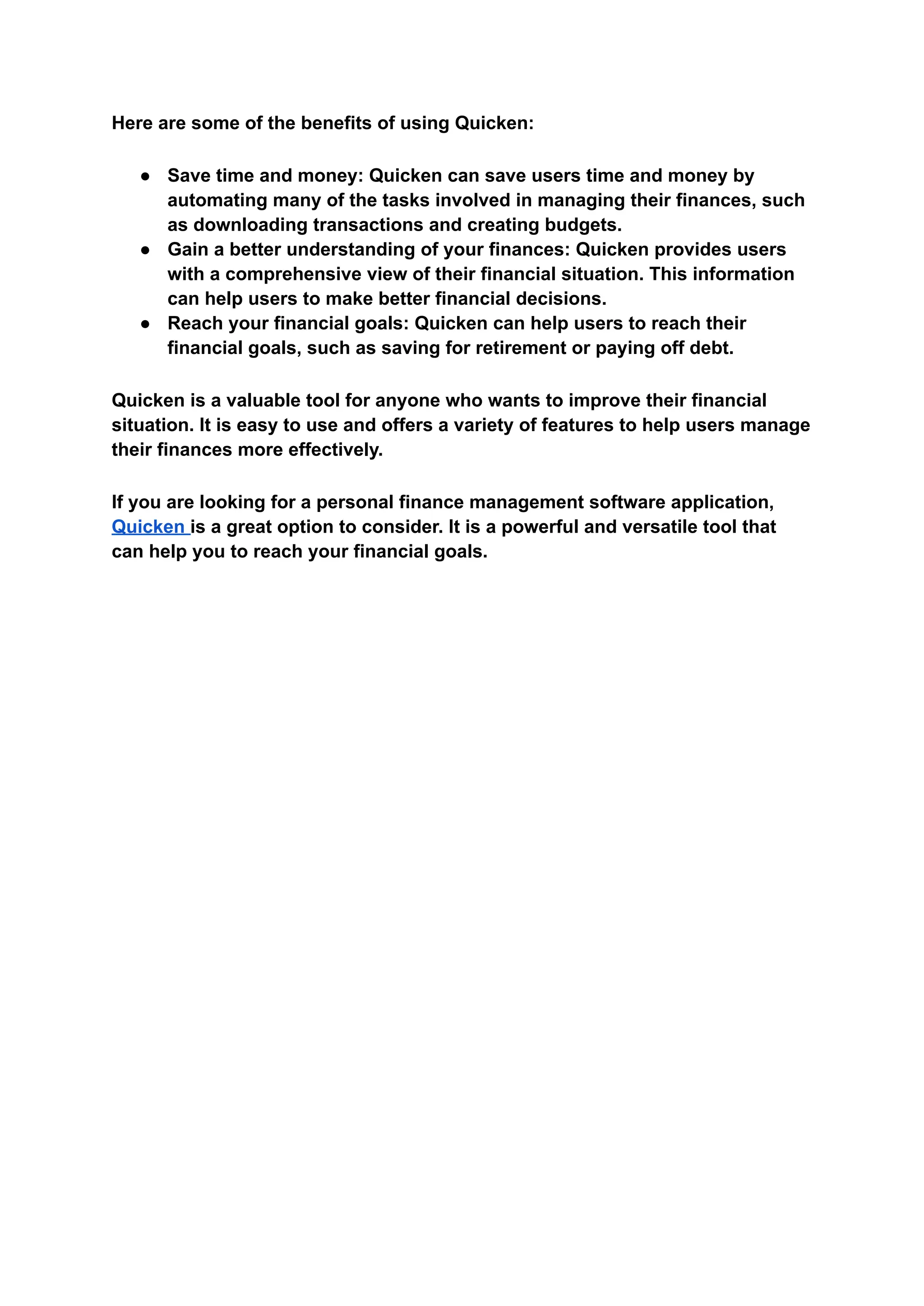 Quicken | PDF | Shareware and Freeware | Computer Software and Applications