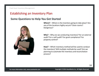 AssetWorks Fixed Asset Inventory Management Quick Guide | PDF