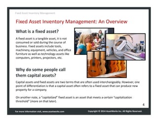 AssetWorks Fixed Asset Inventory Management Quick Guide | PDF