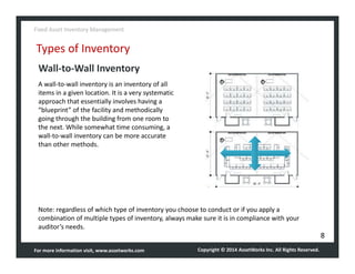 AssetWorks Fixed Asset Inventory Management Quick Guide | PDF