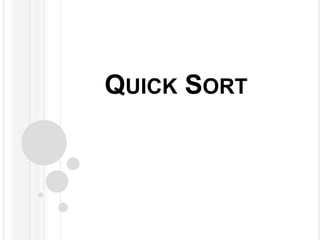 Quick sort-170316064200 | PPT