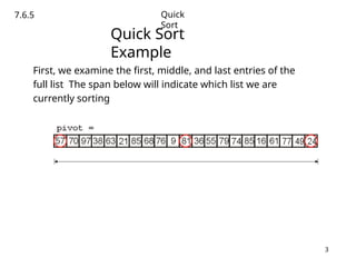 quick-sort-complete-example-DS Lecture Notes. | PPT