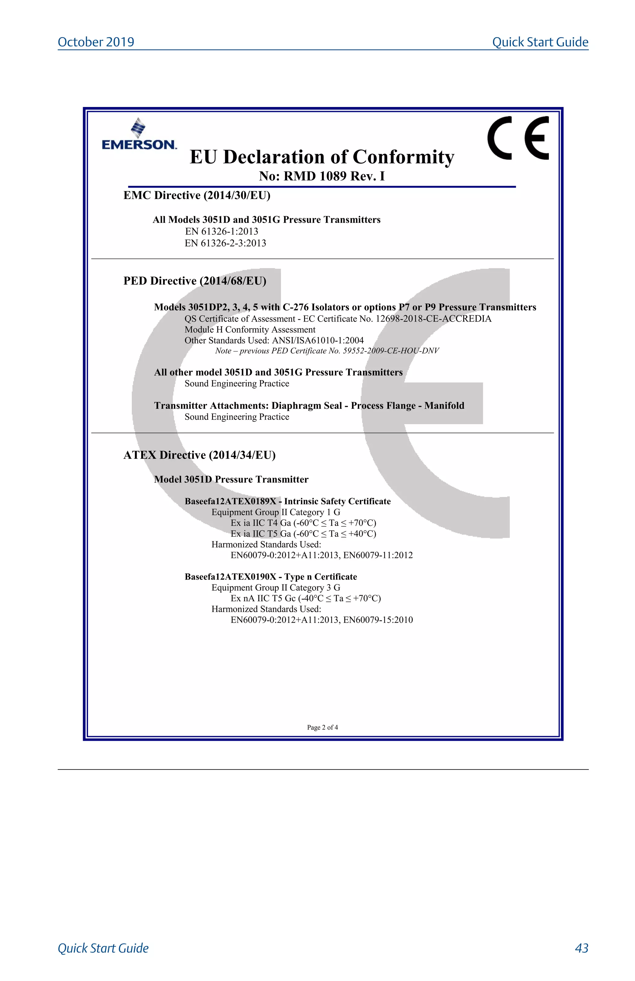 Quick start-guide-rosemount-3051-pressure-transmitter-3051cf-series ...