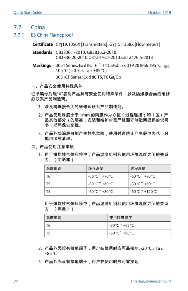Quick start-guide-rosemount-3051-pressure-transmitter-3051cf-series ...