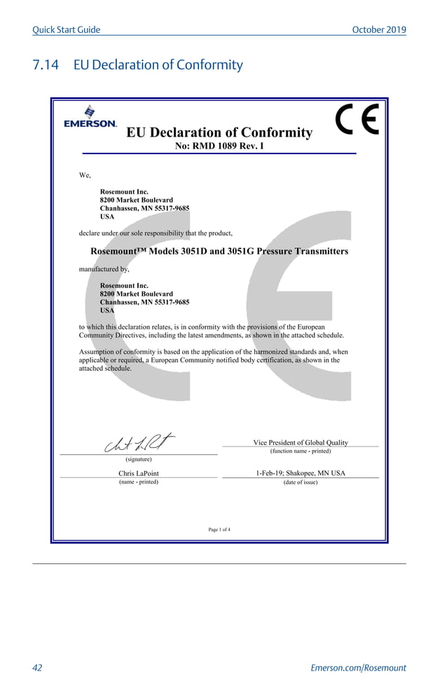 Quick start-guide-rosemount-3051-pressure-transmitter-3051cf-series ...