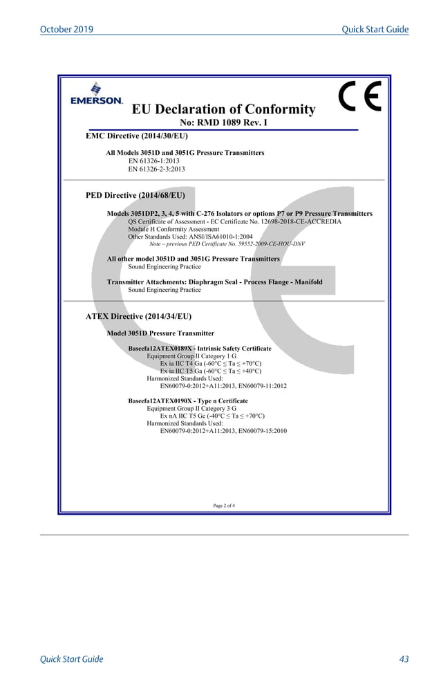 Quick start-guide-rosemount-3051-pressure-transmitter-3051cf-series ...