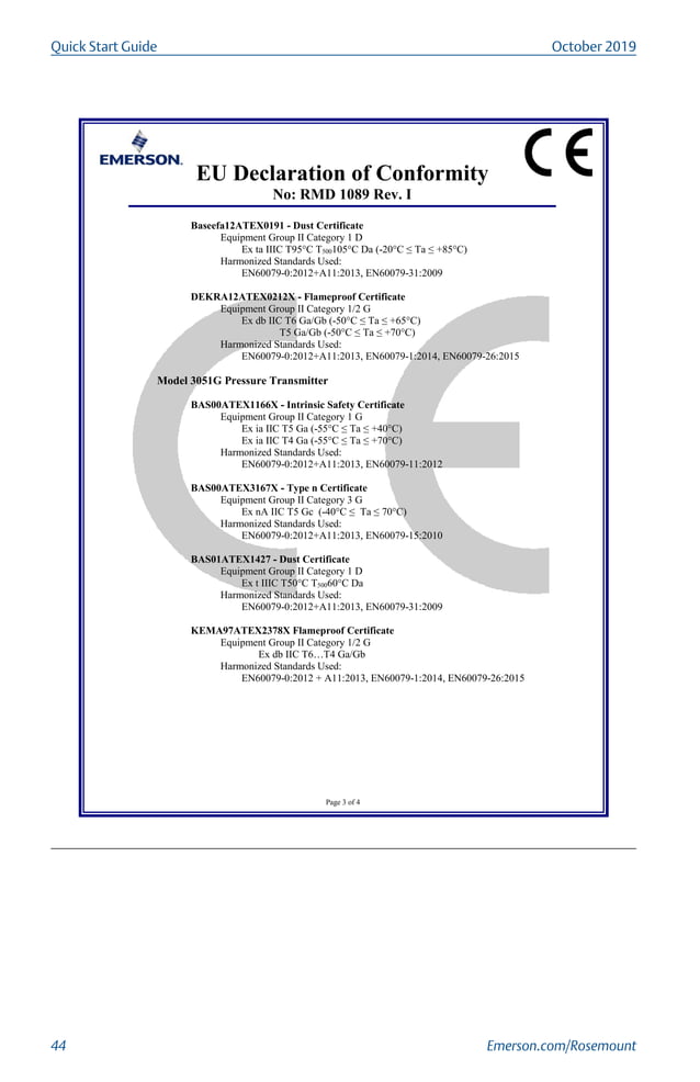 Quick start-guide-rosemount-3051-pressure-transmitter-3051cf-series ...