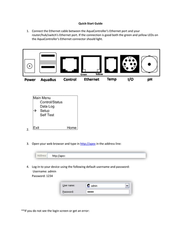 Quick start guide | PDF