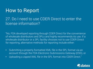Quick Sccess Guide: Top 25 Questions Answered by the New FDA Q&A Draft ...