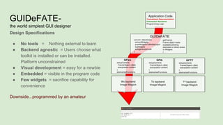 Quick and Dirty GUI Applications using GUIDeFATE | PDF