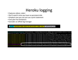 Quick and Dirty Python Deployments with Heroku | PDF