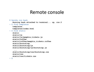 Quick and Dirty Python Deployments with Heroku | PDF