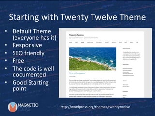 Quick & Dirty Wordpress Customization | PPT