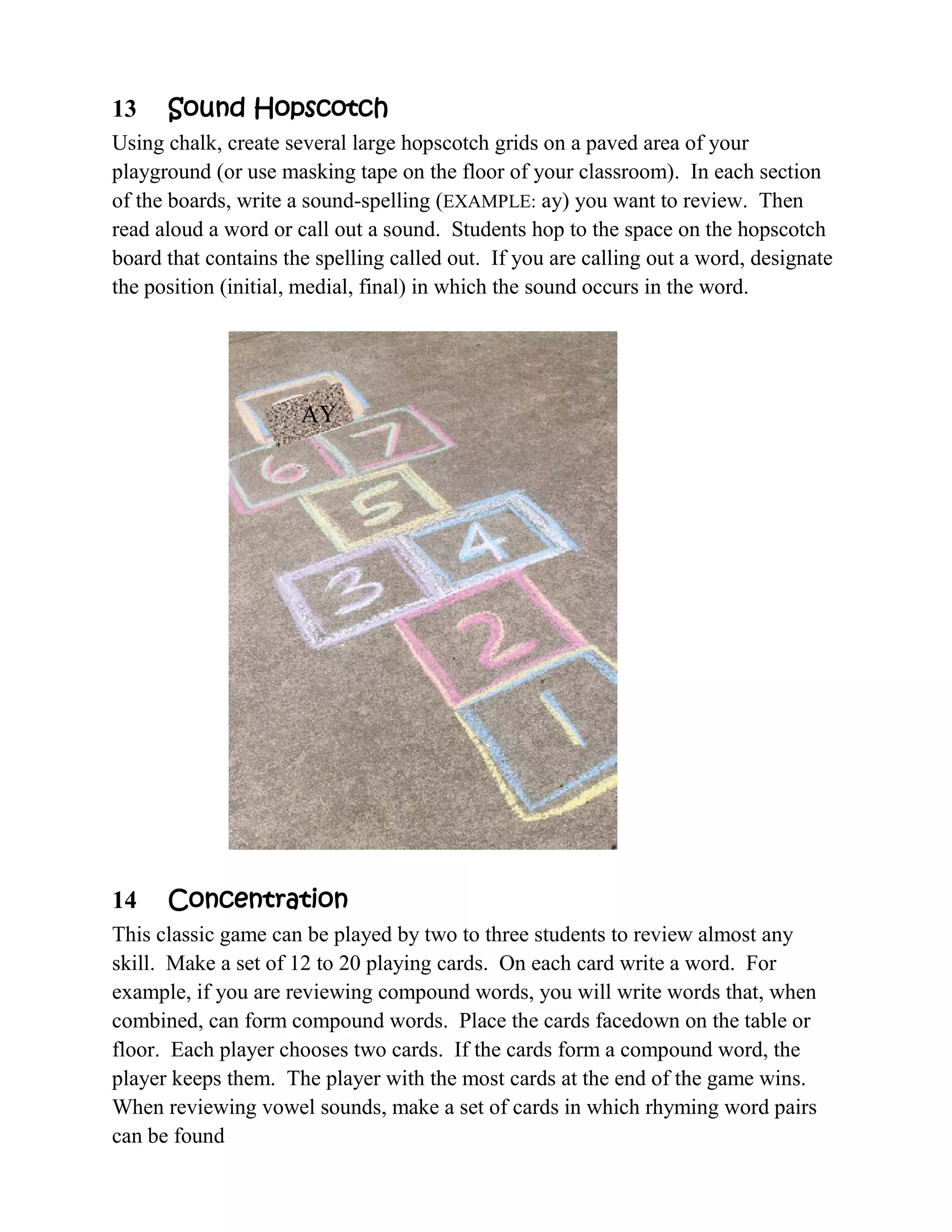 Quick and easy phonics games | PDF