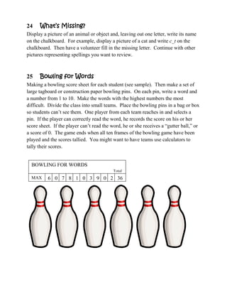 Quick and easy phonics games | PDF