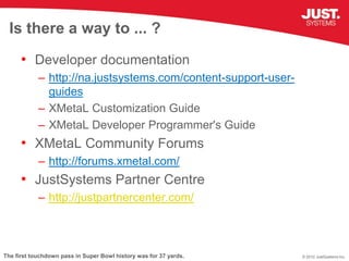 Quick and Easy Usability in XMetaL Author | PPTX