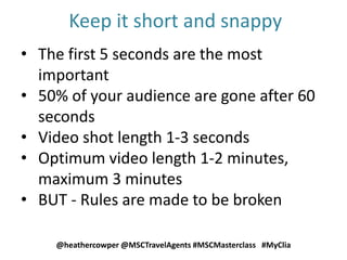 Quick and easy videos to sell more cruises | PPT