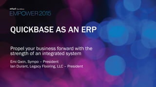 QuickBase as an ERP | PDF
