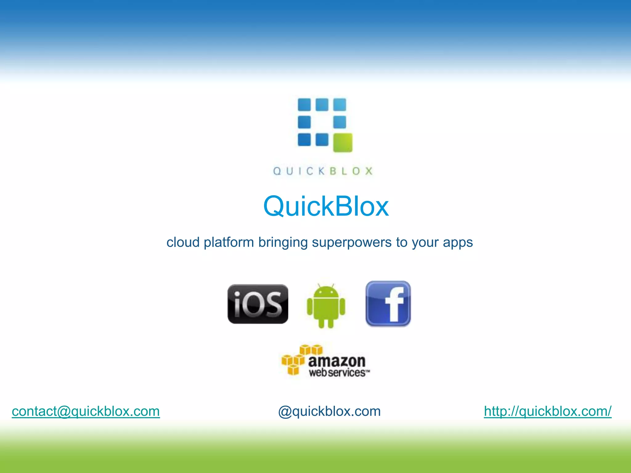 QuickBlox | PPT
