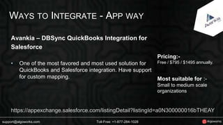 Quickbooks Integration with Salesforce - Tips from Certified Consultants | PPT