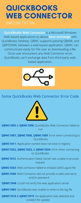 QuickBooks Web Connector Issue | PDF