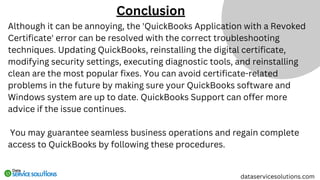 QuickBooks Application with Revoked Certificate Causes and Fixes .pdf