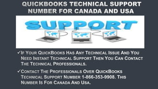 Quickbooks canada technical support | PPT