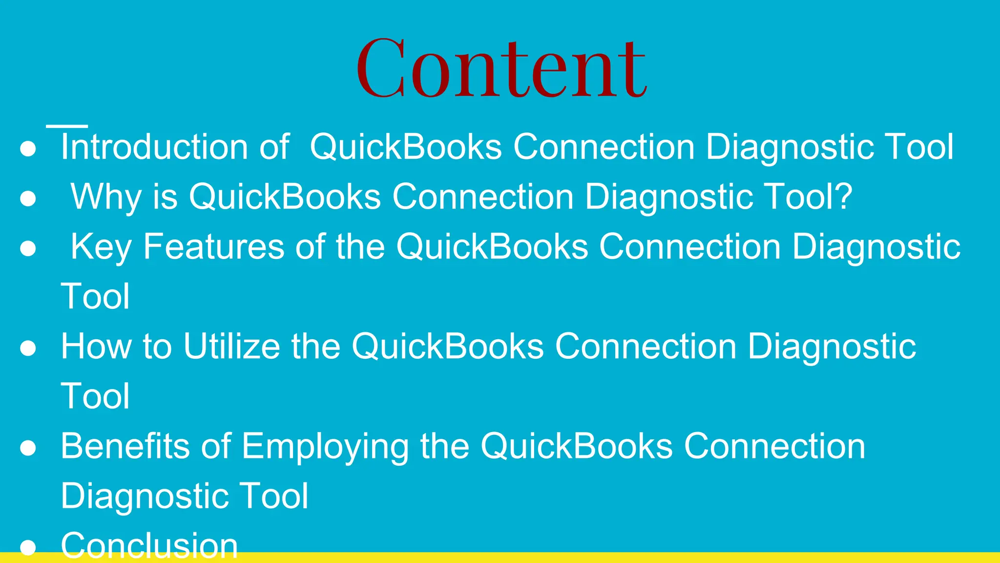QuickBooks Connection Diagnostic Tool.pptx